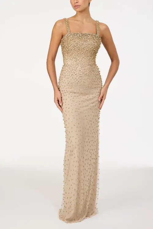 Jenny Packham Cherry Maxi Gown - Cashmere