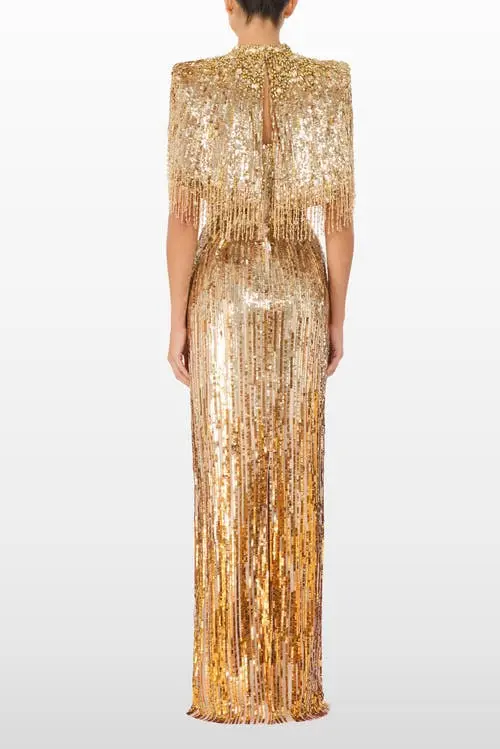 Jenny Packham Ellen Beaded Capelet - Illusion