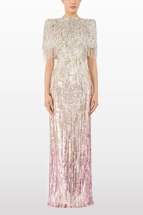 Jenny Packham Ellen Beaded Capelet - Ivory