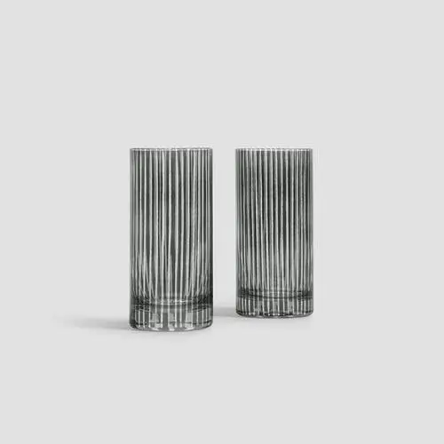 TOGAS Lax Set Of Glasses For Drinks - Grey