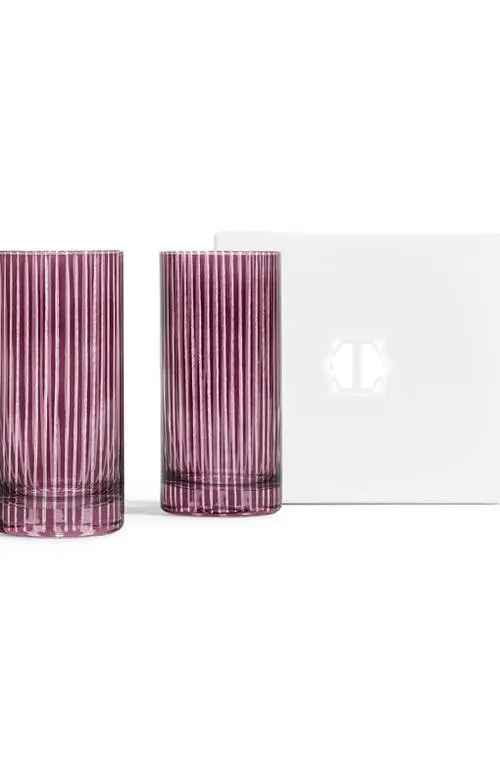 TOGAS Lax Set Of Glasses For Drinks - Purple