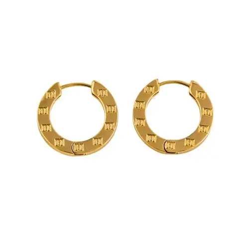 DESERI Logo Hoop Earring - Gold