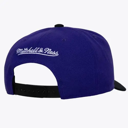 Mitchell & Ness Charlotte Hornets Legendary Home Pro Pinch Snapback Hat - Purple