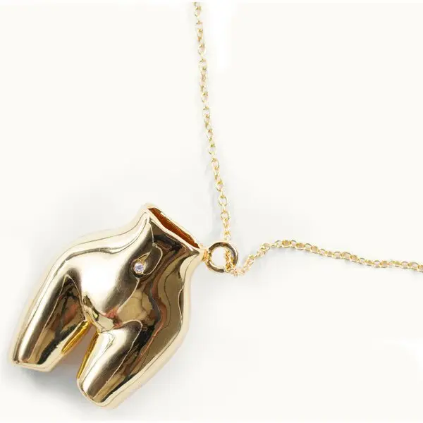 OUTOFOFFICE Female Body Pendant Necklace - Gold