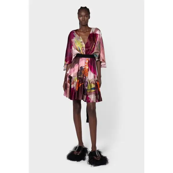 ROKSANDA Yasmin Printed Silk Mini Dress