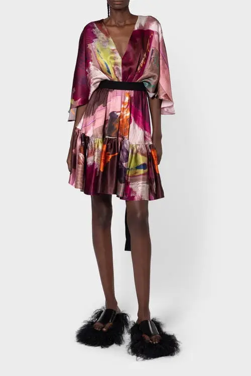 ROKSANDA Yasmin Printed Silk Mini Dress