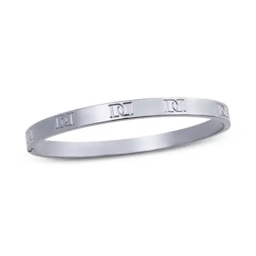 DESERI Dd Logo Bangle - Silver
