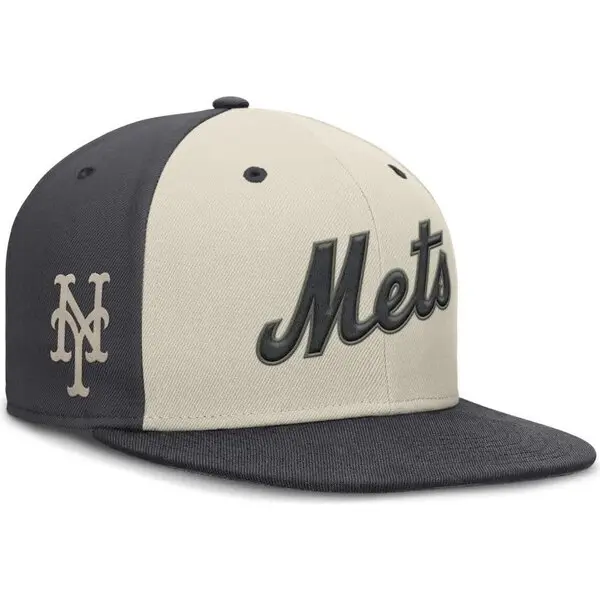 Nike New York Mets Dri-fit True Fitted Hat - Cream