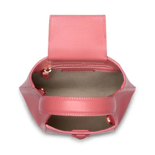 DESERI Rosa Mini Monochrome Handbag - Coral