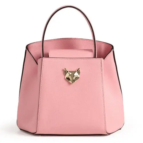DESERI Rosa Mini Handbag In Saffiano Leather - Pink
