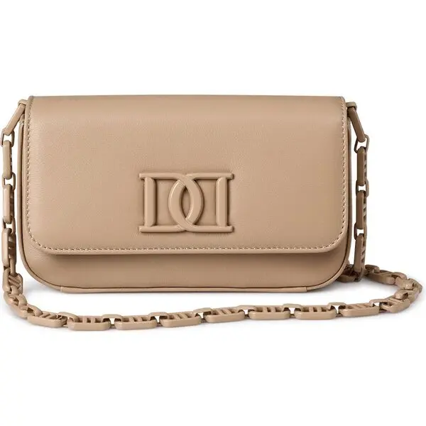 DESERI Sarah Crossbody Belt Bag In Spanish Calf Leather - Desert