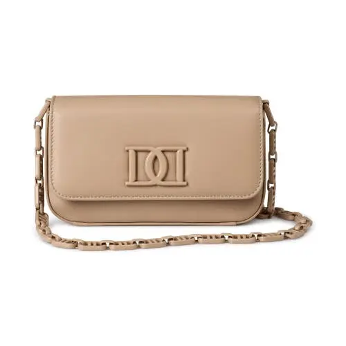 DESERI Sarah Crossbody Belt Bag In Spanish Calf Leather - Desert
