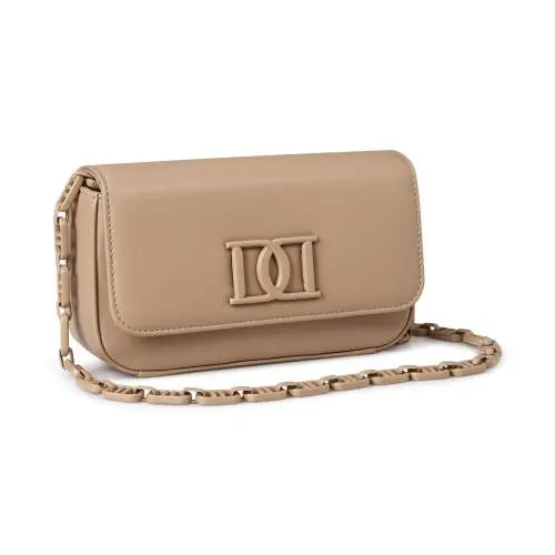 DESERI Sarah Crossbody Belt Bag In Spanish Calf Leather - Desert