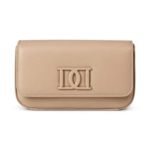 DESERI Sarah Crossbody Belt Bag In Spanish Calf Leather - Desert