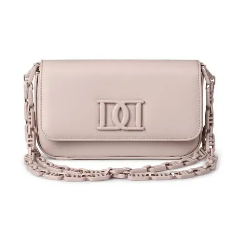 DESERI Sarah Crossbody Belt Bag In Spanish Calf Leather - Sand