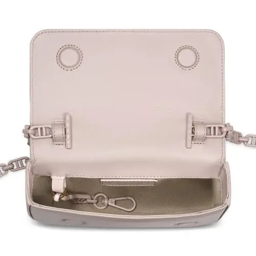 DESERI Sarah Crossbody Belt Bag In Spanish Calf Leather - Sand