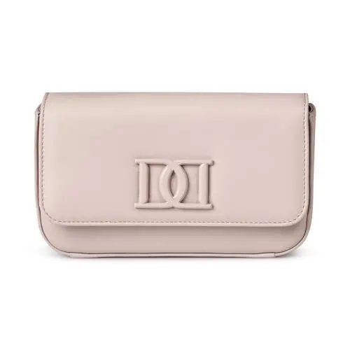 DESERI Sarah Crossbody Belt Bag In Spanish Calf Leather - Sand