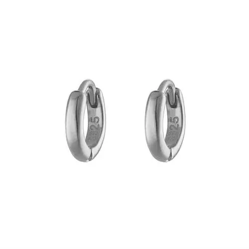 OUTOFOFFICE Six Mm Huggie Hoop Earring - Silver