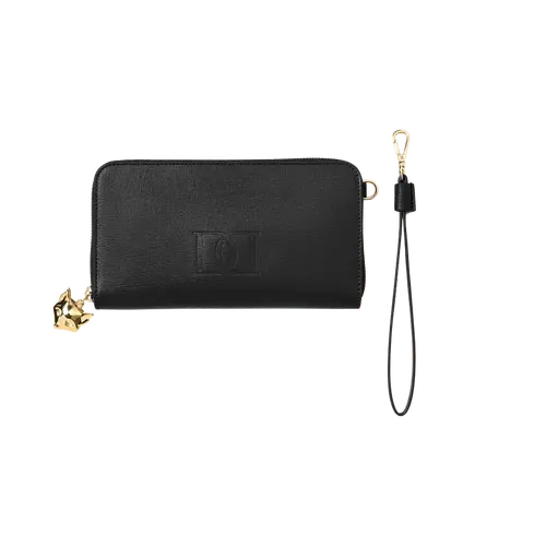 DESERI Paris Saffiano Leather Wallet - Black