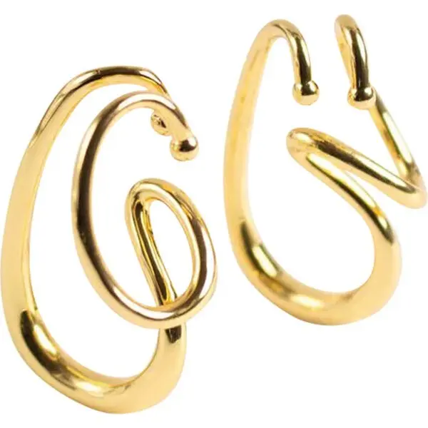 OUTOFOFFICE London Ear Cuff Climber - Gold