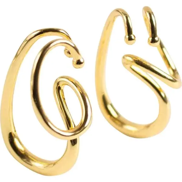 OUTOFOFFICE London Ear Cuff Climber - Gold