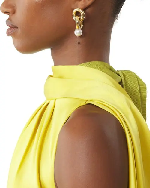 LANVIN Les Perles Drop Earrings - Gold