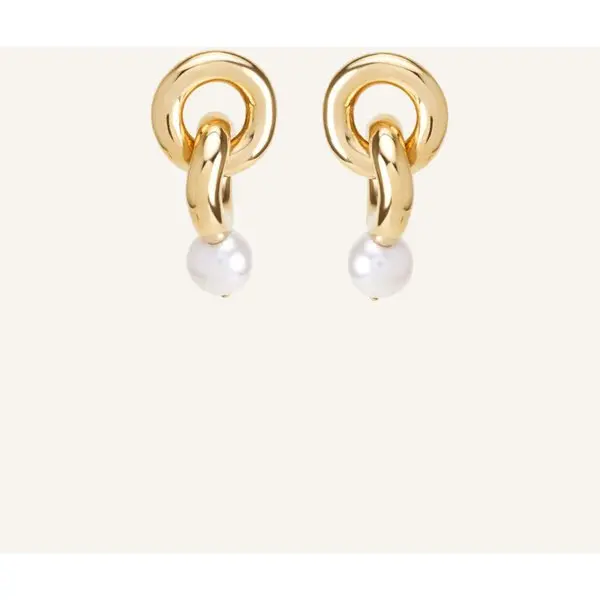 LANVIN Les Perles Earrings - Pearl/gold