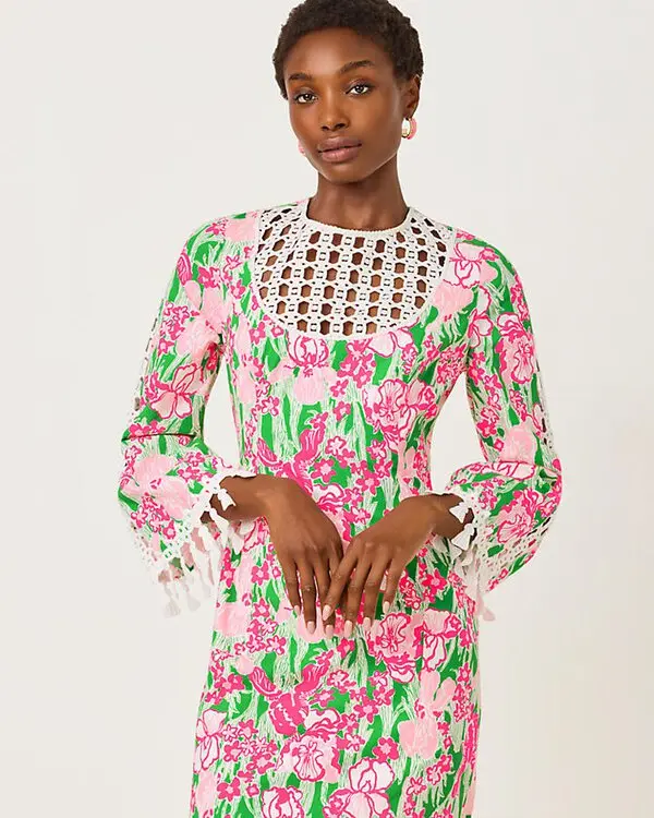 LILLY PULITZER Strothers Stretch Maxi Shift Caftan