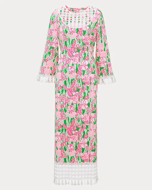 LILLY PULITZER Strothers Stretch Maxi Shift Caftan