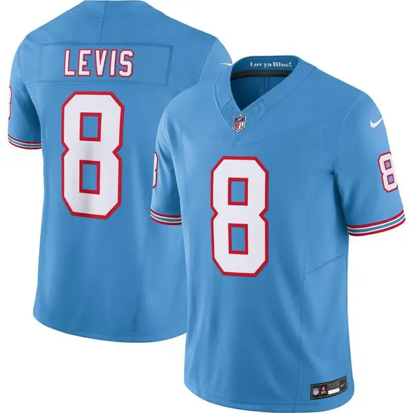 Nike Will Levis Tennessee Titans Alternate Oilers Throwback Vapor F.u.s.e. Limited Jersey - Light Blue