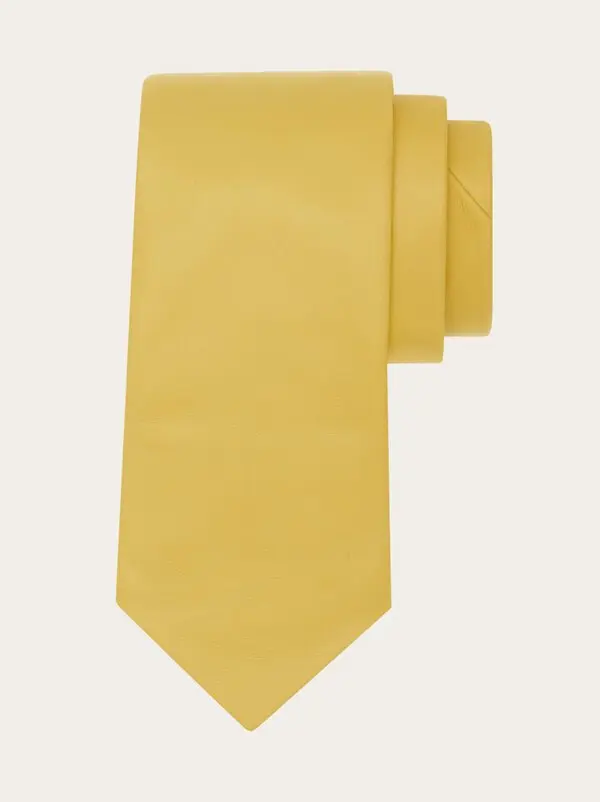 FERRAGAMO Nappa Leather Tie - White