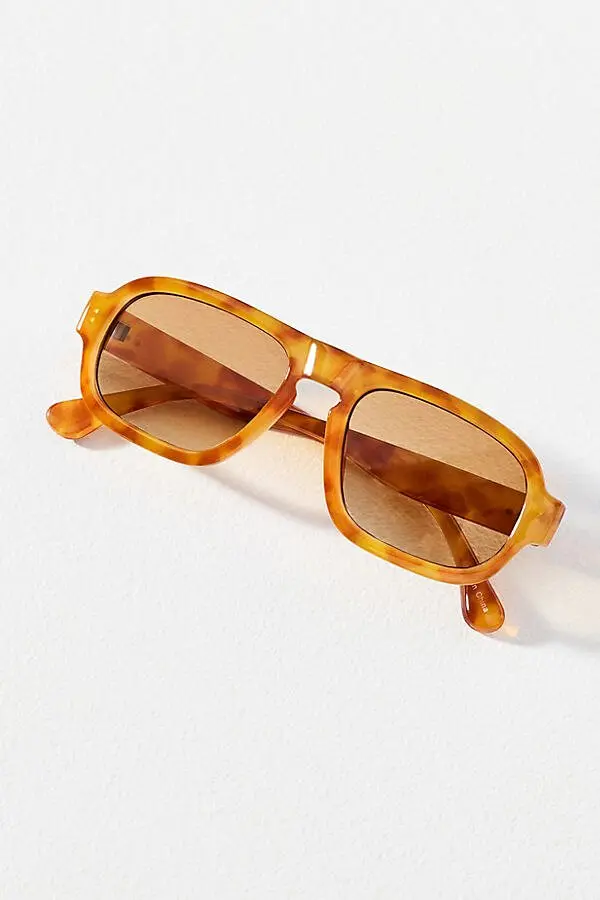 I SEA I-sea Slim Aviator Sunglasses - Blonde Tortoise