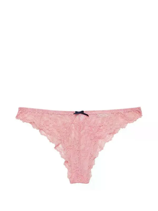 Fleur Du Mal Bianca Lace Briefs - Pink