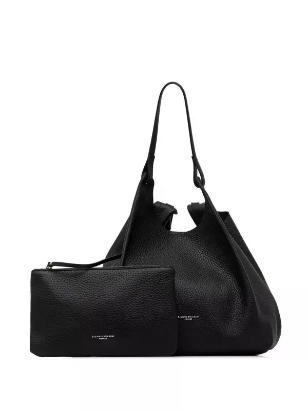 GIANNI CHIARINI Pebble-grain Tote Bag - Black