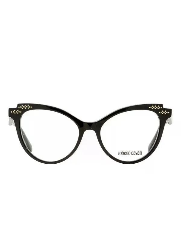 Roberto Cavalli Lucca Cat Eye Frame Glasses - Black