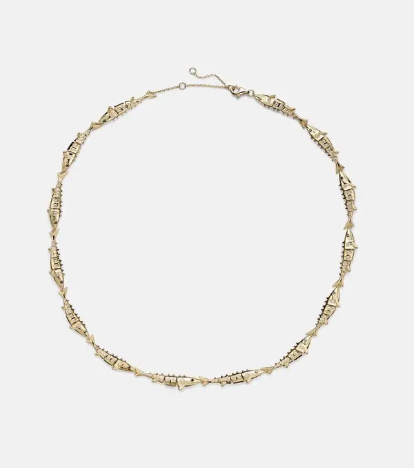 Yvonne Léon Marlin 9kt Necklace With Diamonds - Gold