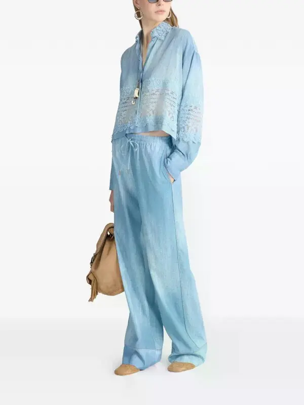 Ermanno Scervino Printed Palazzo Pants