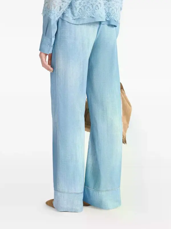 Ermanno Scervino Printed Palazzo Pants