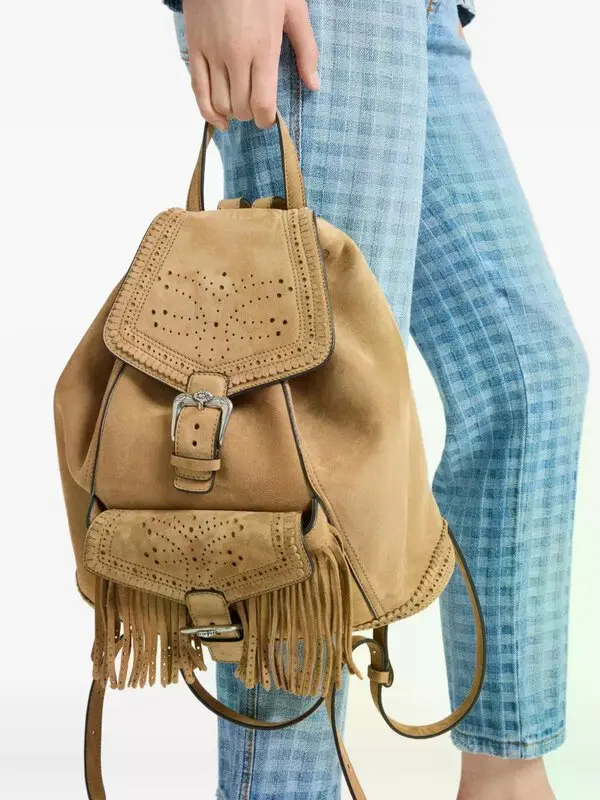 Ermanno Scervino Suede Backpack