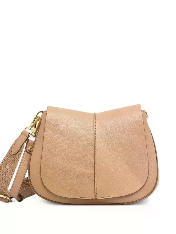 GIANNI CHIARINI Textured Leather Shoulder Bag - Brown