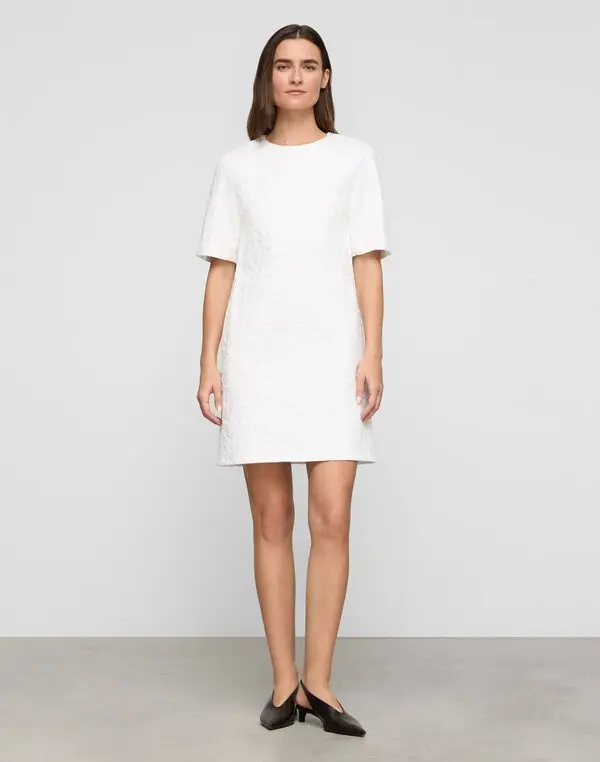 Lafayette 148 New York Denim Mini Shift Dress