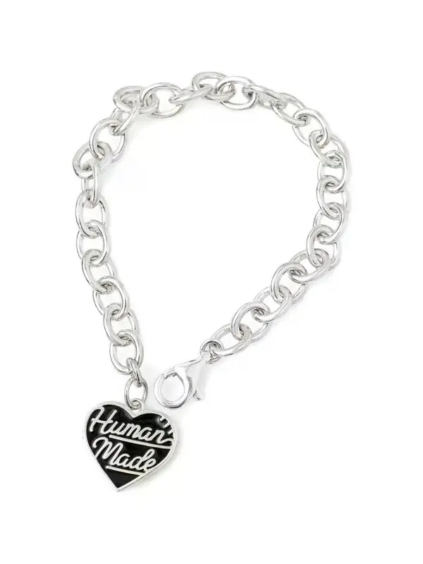 HUMAN MADE Heart-pendant Bracelet - Silver
