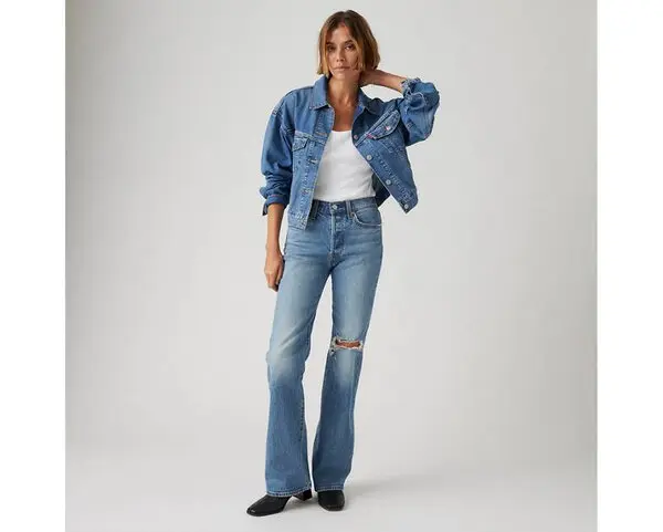 LEVI'S Wedgie Bootcut Jeans - Smudged Paint