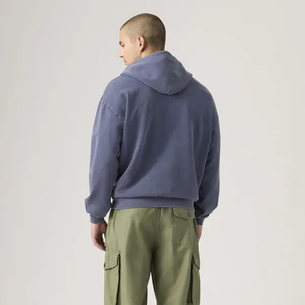 LEVI'S Two Horse Boxy Zip-up Hoodie Sweatshirt