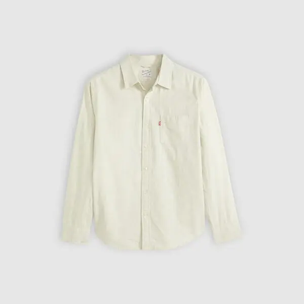 LEVI'S Sunset One Pocket Standard Fit Flannel Shirt - Silver Birch