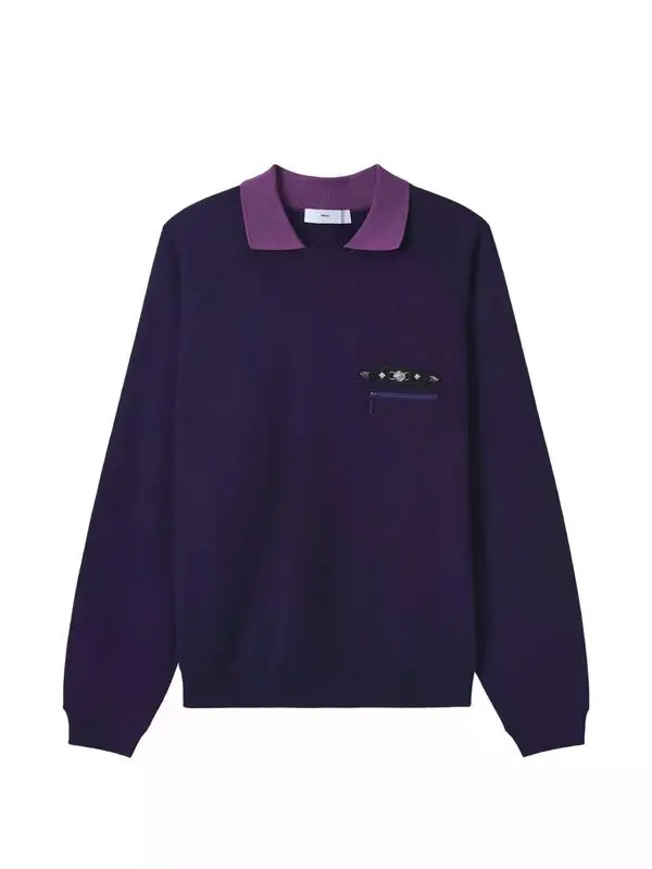 Toga Collared Embellished Sweatshirt