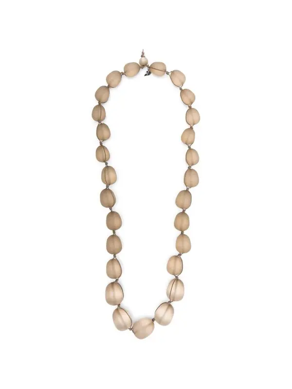 Emporio Armani Beaded Necklace - Beige