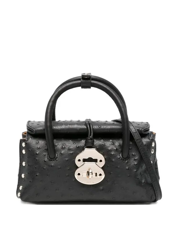 ZANELLATO Docca Baby Leather Handbag - Black