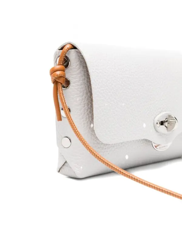 ZANELLATO Lettera Daily Leather Clutch - Grey