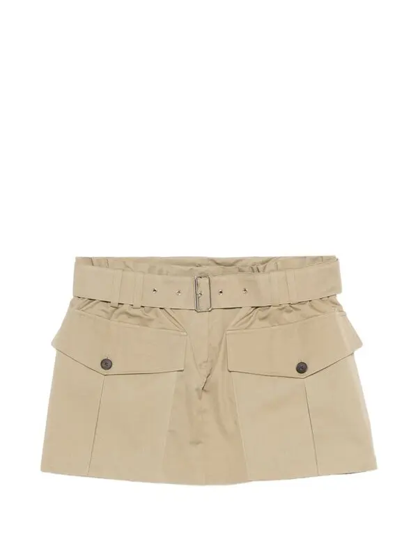 IRO PARIS Inoa Cotton Blend Skirt - Beige